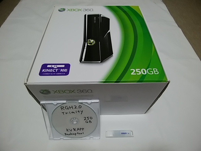 RGH 2.0 Trinity version 17526 HDD250GB 本体 ゲーム エミュレーター アーケード 360 xbox ...