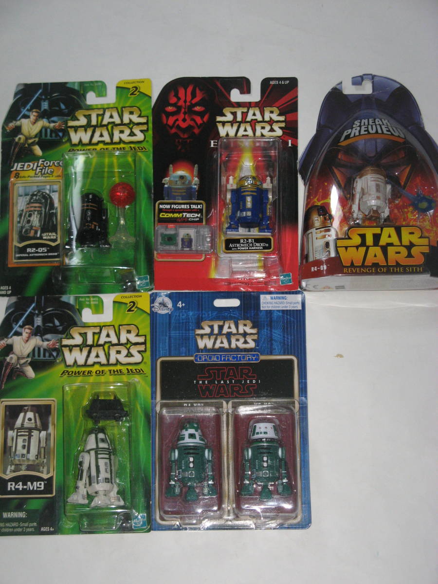 スターウォーズ アストロメクドロイド 6種セット ベーシックフィギュア R4-X2 & Y5-X2 R2-Q9 他(ドロイド)｜売買された ...