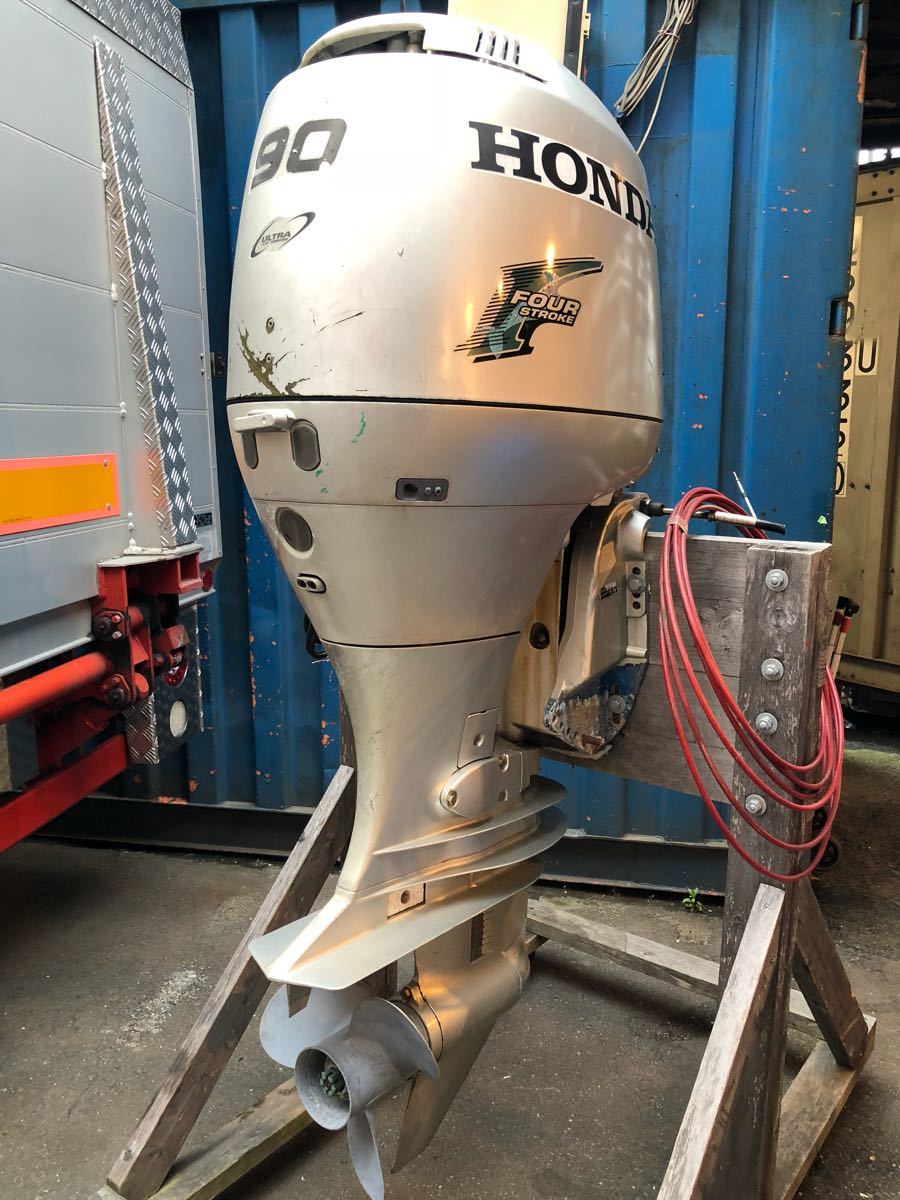 HONDA/ホンダ 小型船舶用船外機 BBBL 90馬力 連続最大出力 66.2kw 90PS /5500rpm 4スト L足(50馬力 ...