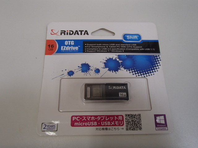 ♯7061F/G/H RiDATA USB2.0/microUSB OTG EZdrive Flash Drive 16GB(16GB)｜売買 ...