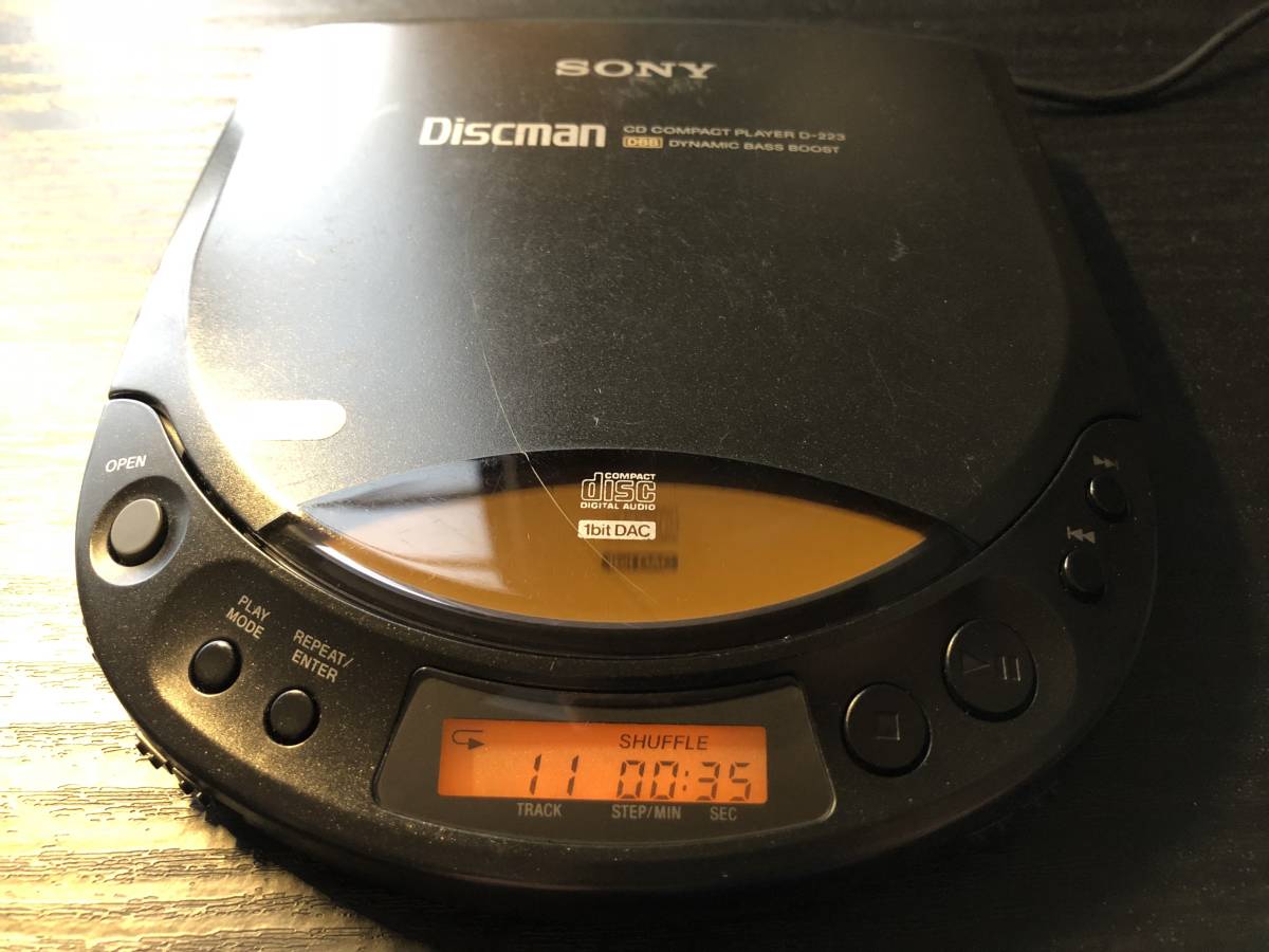 高級機 SONY D-223 Discman ディスクマン ポータブルCDプレーヤー ジャンク(CDプレーヤー)｜売買されたオークション情報 ...