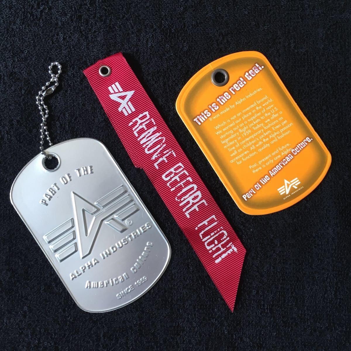 アルファ インダストリーズ ALPHA INDUSTRIES INC 赤 タグ リボン ブランドタグ(アルファ)｜売買されたオークション情報 ...