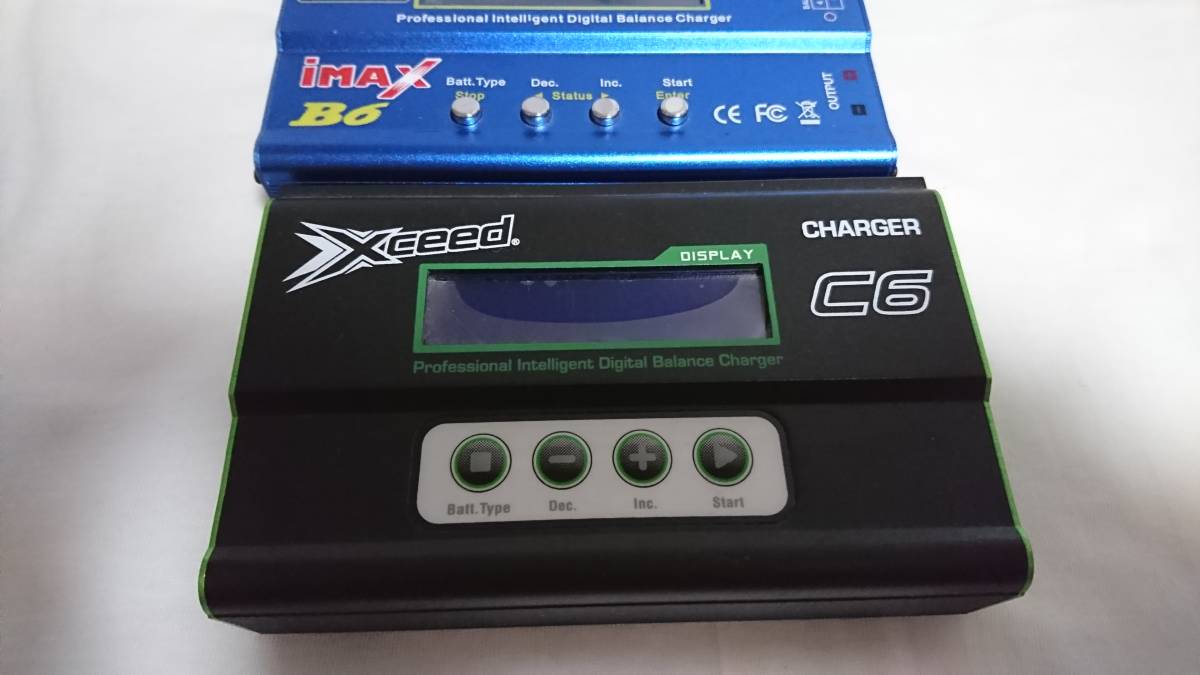 iMAX B6 同等品二個 80Wバランス 充電器 Lipo/ LiFe / Lilon / NiCd / NiMH(バッテリー、充電器 ...