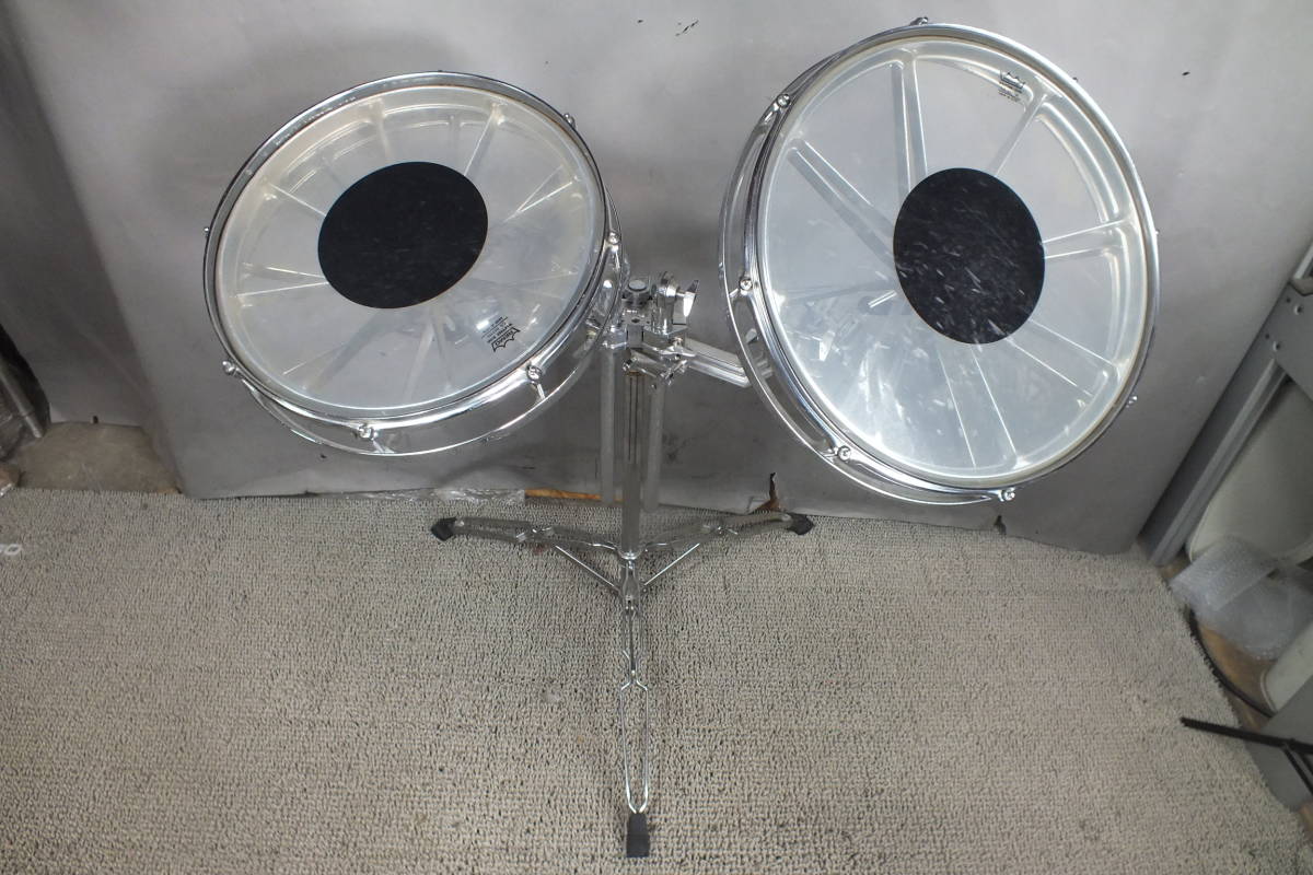 REMO レモ ROTO TOM タムタム スタンド:Pearl ロートタム 16インチ 18インチ 打楽器 ドラム 現状品 111T2112 ...