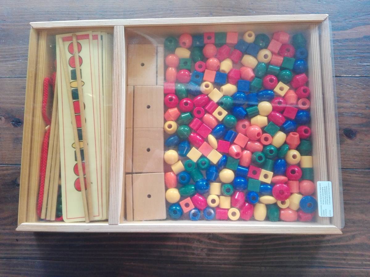 JEGROジェグロ リングタワーとひも通し 木製 指先を使う知育 ボーネルンド(その他)｜売買されたオークション情報、yahooの商品情報を ...