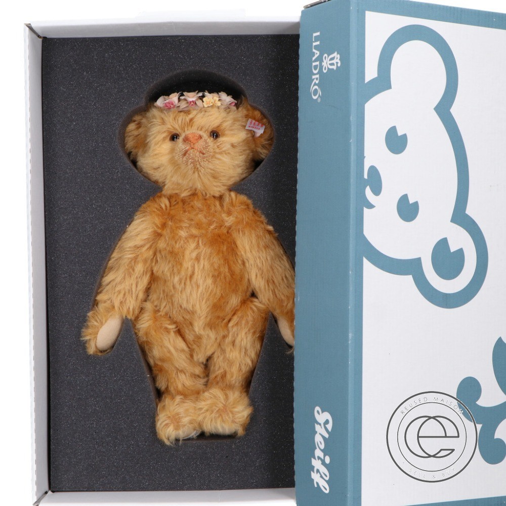 Steiff シュタイフ×LLADRO リヤドロコラボ 2015 世界限定2000体 676345 Autumn Teddy Bear 夕焼けを見つめて テディベア(シュタイフ社)｜売買された ...