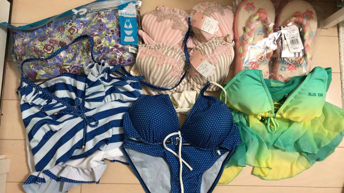 ピーチジョンスリッパ＆可愛い水着ビキニタンキニインナー豪華6点/D65セット(インナーウエア)｜売買されたオークション情報、yahooの商品情報をアーカイブ公開 - オークファン（aucfan ...