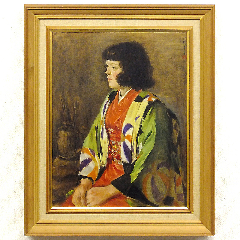 GLC 辻村八五郎 着物の女性 油彩15号 日展参与 総理大臣賞 東京国立近代美術館蔵(人物画)｜売買されたオークション情報、yahooの商品情報をアーカイブ公開 - オークファン ...