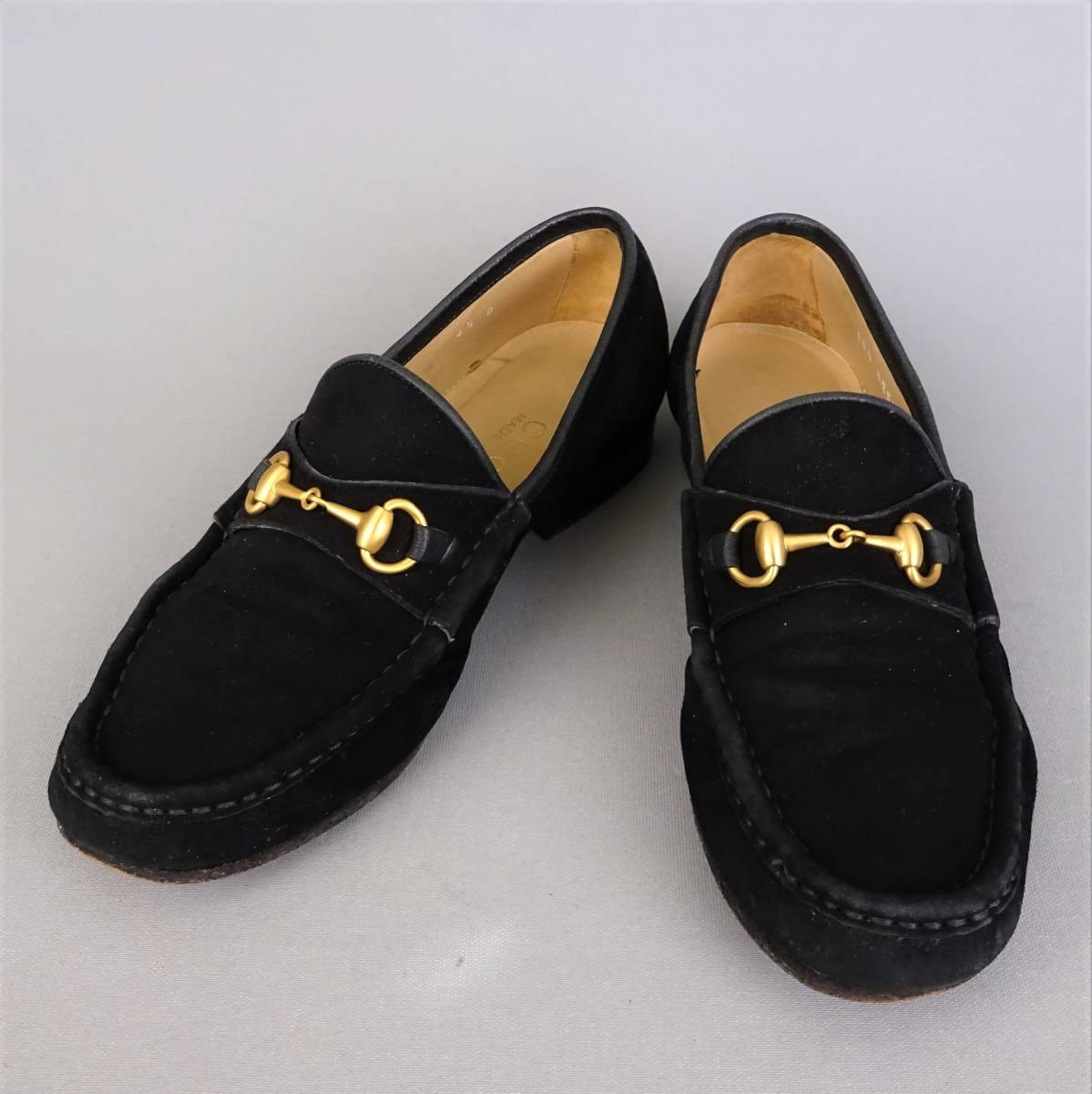 本物 グッチ ホースビット金具/レザーシューズ/靴 ブラックスエード/290951(その他)｜売買されたオークション情報、yahooの商品情報 ...