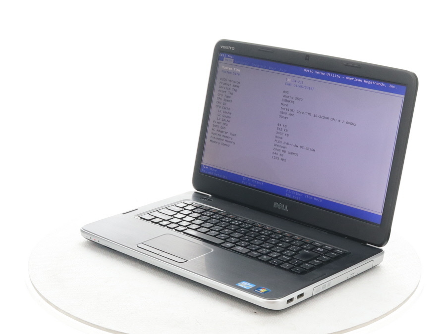 DELL VOSTRO 2520 Core i5 3230M 2.60GHz 2GB 現状品｜デル