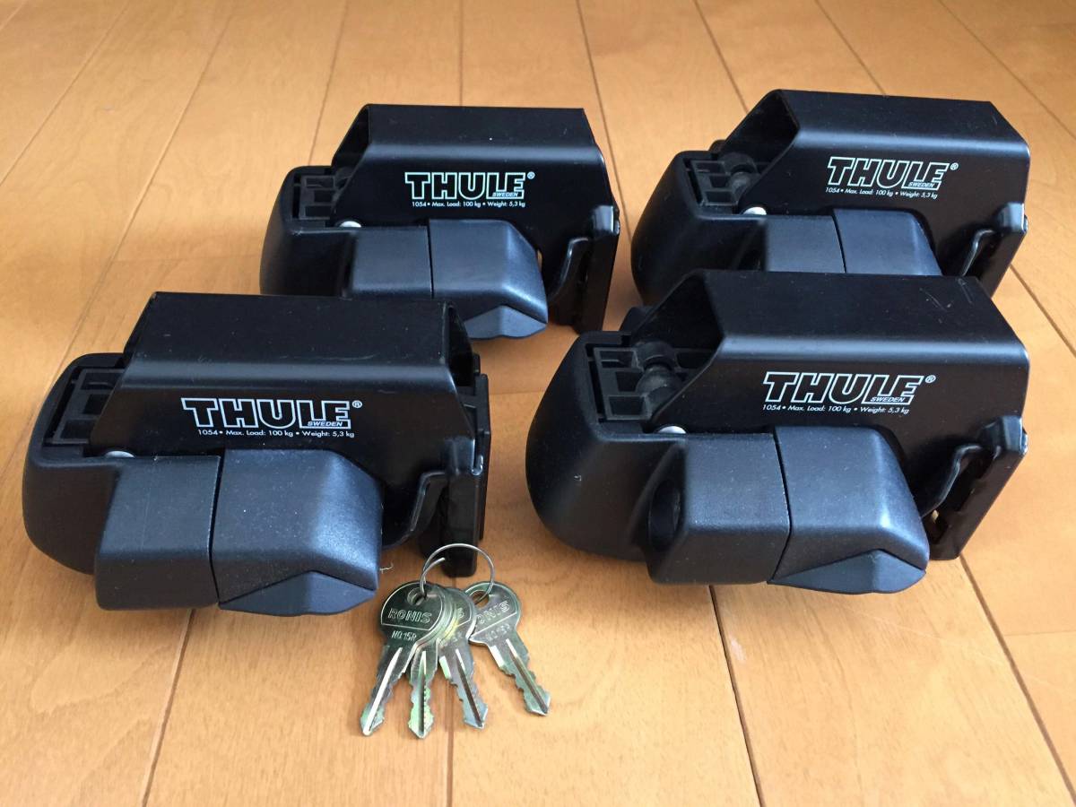 THULE スーリー 1054 フット 鍵付 ベースキャリア ルーフレール キャリアベース(キャリアベース)｜売買されたオークション情報 ...