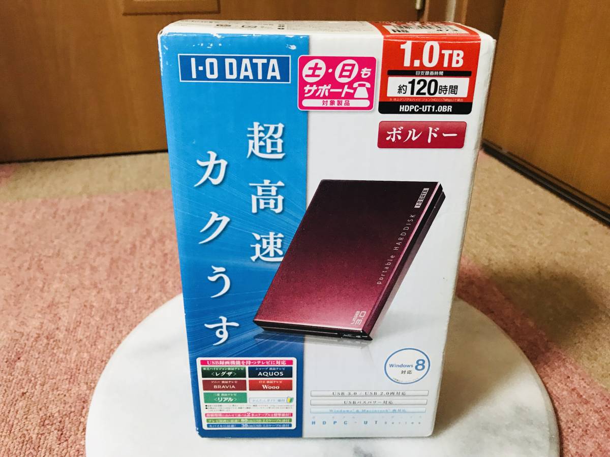 1.0TB ポータブルハードディスク I-O DATA HDPC-UT1.0BR 超高速カクうす(1TB～)｜売買されたオークション情報 ...