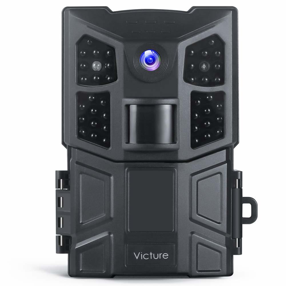L186 Victure 電池式防犯カメラ 屋外 2000万画素 1080P トレイルカメラ 不可視赤外線カメラ 人感センサー 動き検知(防犯 ...