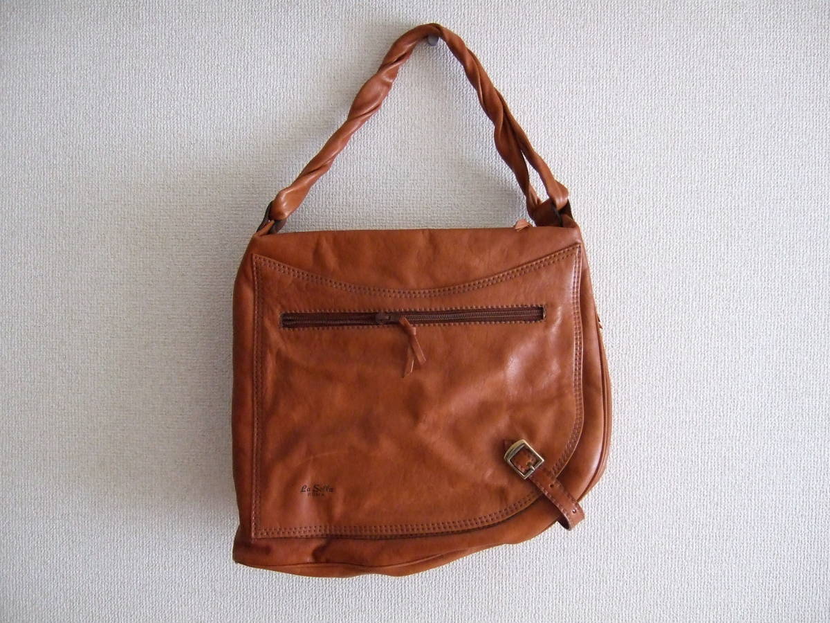 La sella ROMA ラ セッラ ローマ ラセッラ レザー 肩掛け ショルダーバッグ 革 ハンドバッグ トートバッグ(皮革製)｜売買され ...