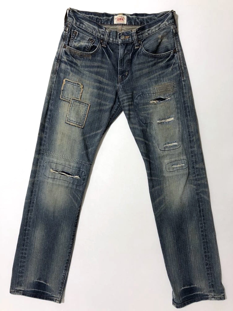 エドウィン 403XV スペシャルビンテージ加工 デニムパンツ W30 81cm EDWIN ジーンズ(W30)｜売買されたオークション情報、yahooの商品情報をアーカイブ公開 ...