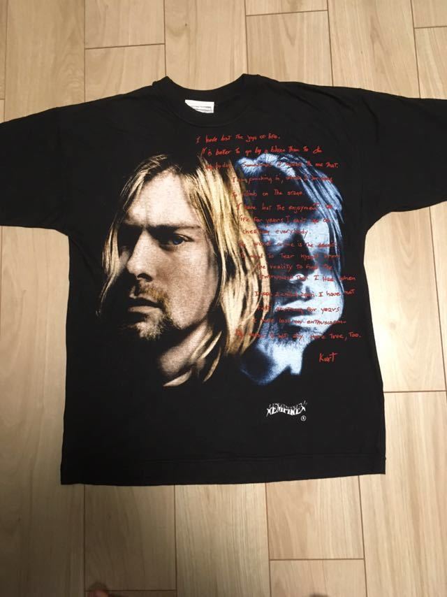 激レア ビンテージ 90s NIRVANA カート コバーン 追悼 Tシャツ ブートレグ kurt cobain /sonic youth fear of god グランジ ネガティヴ(T ...