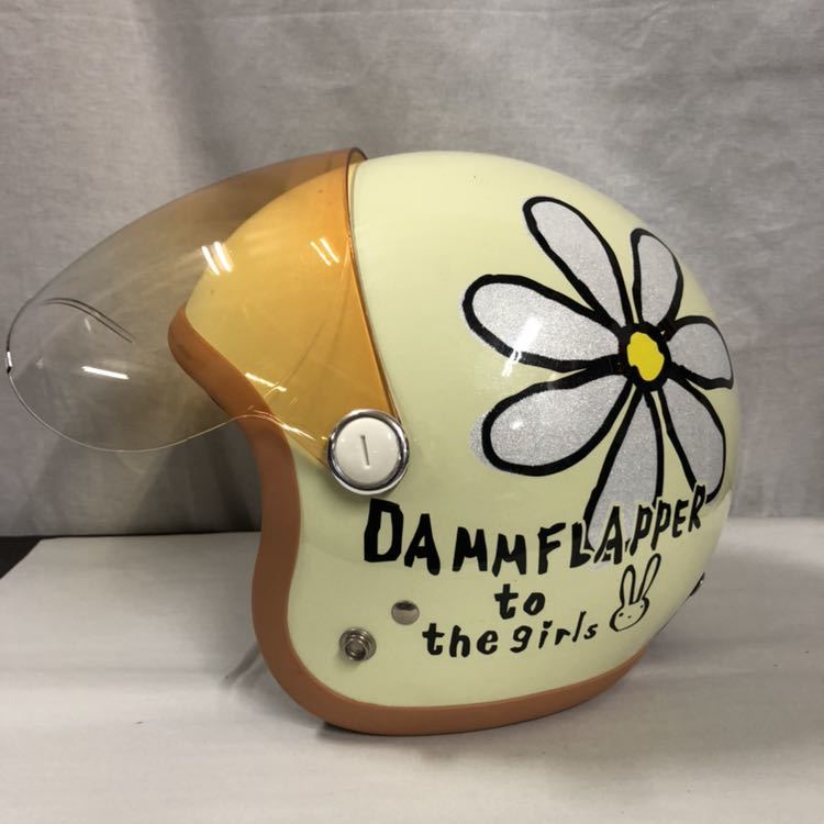 F DAMMFLAPPER ヘルメット 自動二輪 57 58cm ダムフラッパー FLOWER JET(女性用)｜売買されたオークション情報、yahooの商品情報をアーカイブ公開 ...