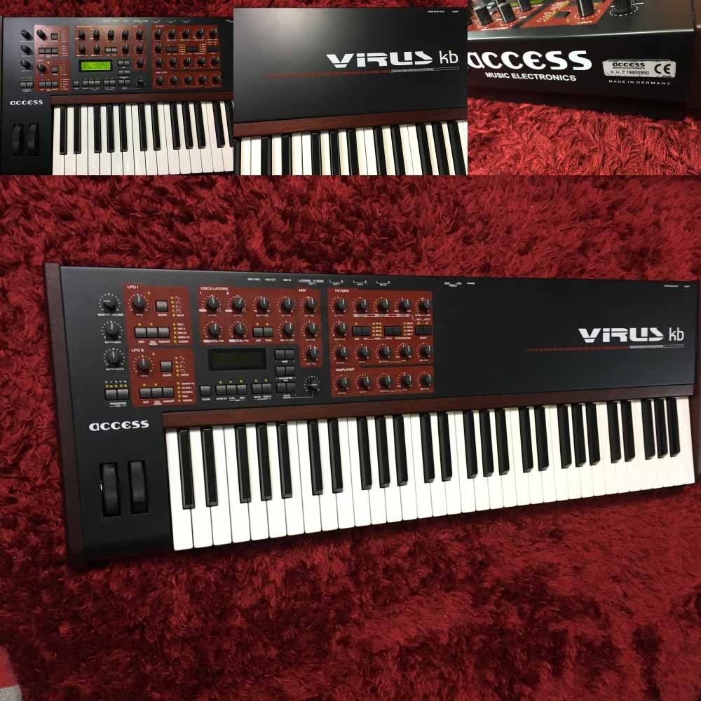 ACCESS VIRUS kb アナログ モデリング シンセサイザー ハードケース 取扱説明書 電源 CD ファット アナログサウンド 楽器 ...