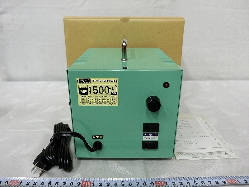 B0678 日章工業 MF-1500U アップダウントランス 1500W 紙箱(変圧器、アダプター)｜売買されたオークション情報、yahooの商品情報をアーカイブ公開 - オークファン ...