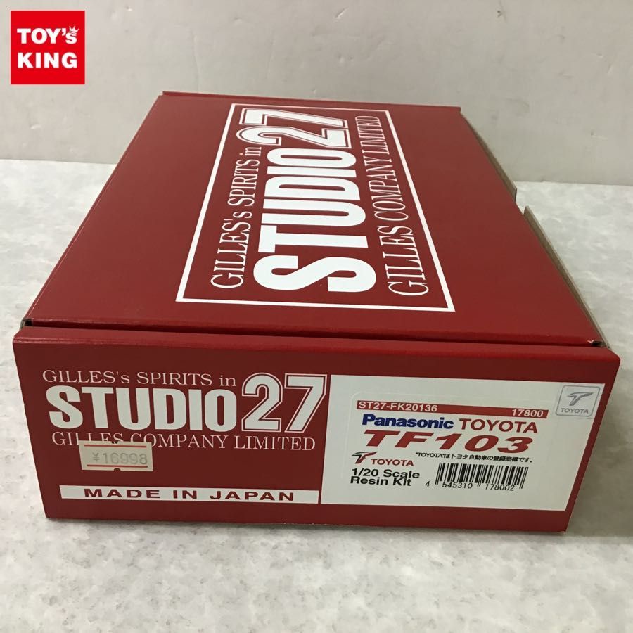 STUDIO27 1/20 ST27ーFK20136 Panasonic TOYOTA TF103 /レジンキット(その他)｜売買されたオークション情報、yahooの商品情報をアーカイブ公開 ...