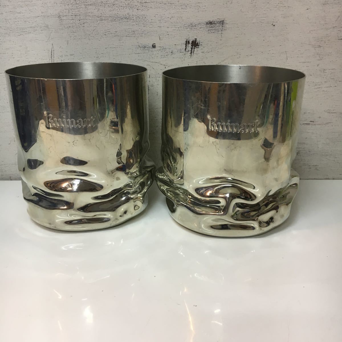 0520-04 Ruinart ルイナール ローラテッド シャンパンクーラー 2個セット(ワインクーラー)｜売買されたオークション情報、yahooの商品情報をアーカイブ公開 - オークファン ...