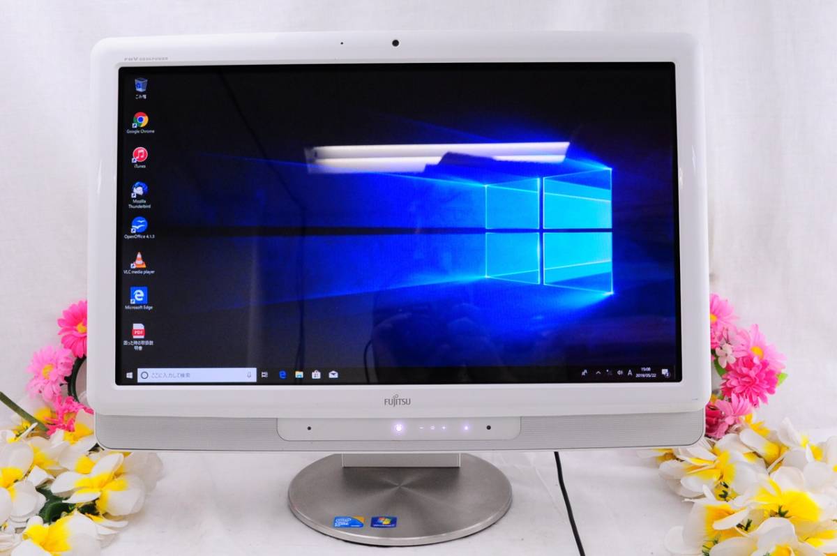超 富士通 FMV-DESKPOWER F/E70T 最新Win10 快適2.53GHz P8700 大容量1TB メモリ4GB 快適 無線 ...