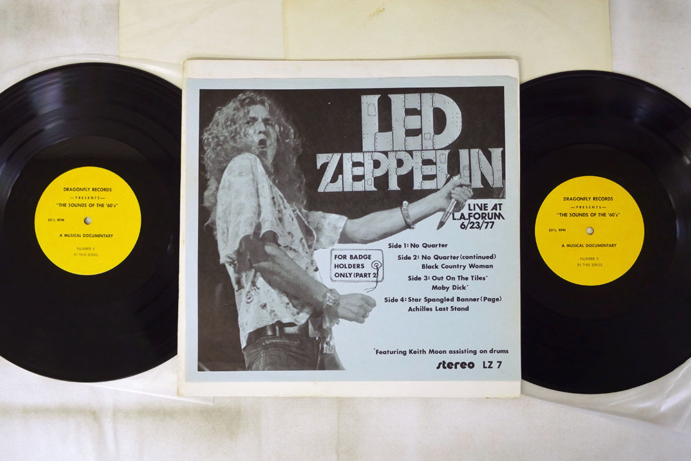 米 ブート LED ZEPPELIN/FOR BADGE HOLDERS ONLY PART 2 /DRAGONFLY LZ-7(Led ...