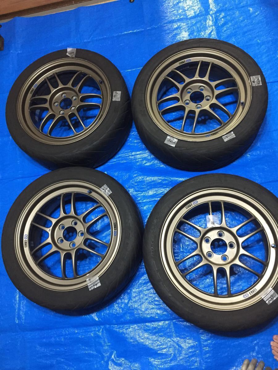 エンケイ ENKEI RP-F1 ブロンズ 17-7.5J＋48 PCD100 フェデラル595RSR-RR 215/45r17 溝無し 4本 ...