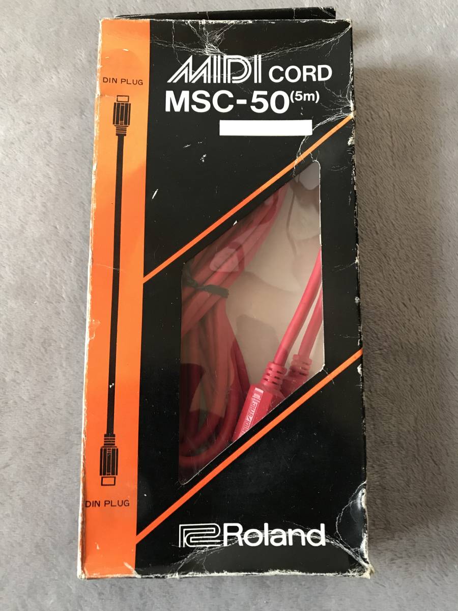 Roland MIDI CORD MSC-50 5m ローランド ミディ コード/ 赤 DIN PLUG MIDI SYNC 兼用接続コード ...