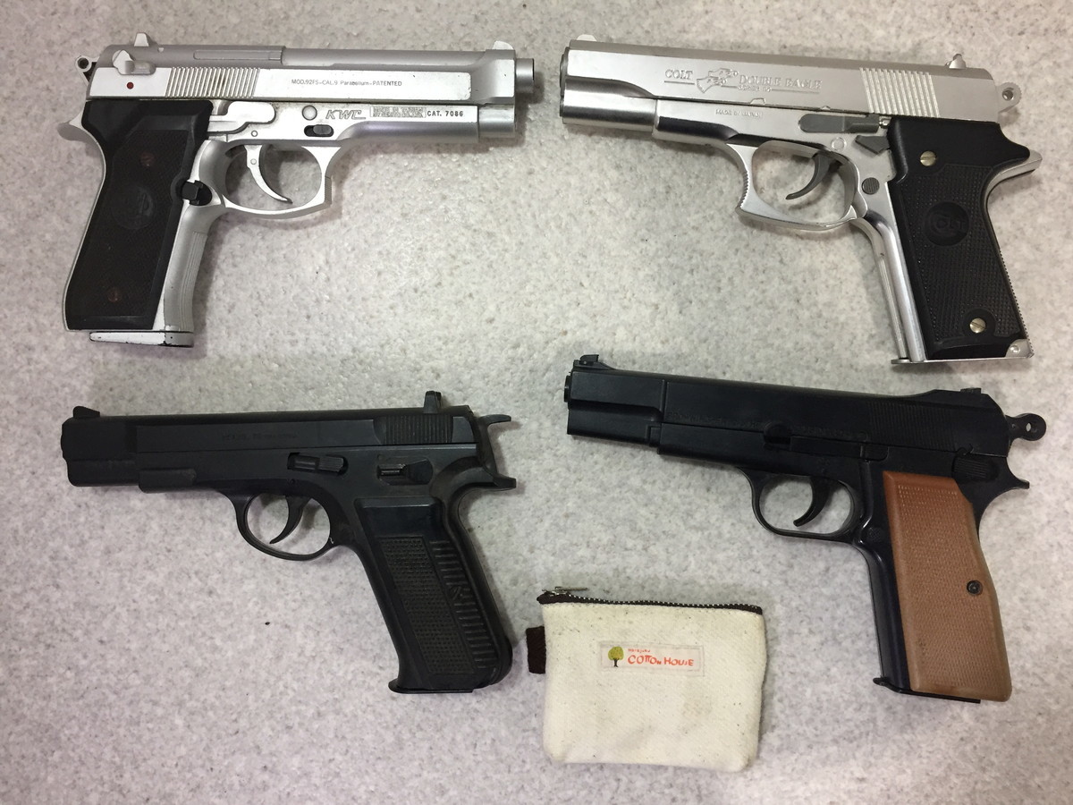 6-96 エアガンまとめて PIETRO BERETTA MOD.92FS_CAL.9Parabellum/COLT DOUBLE EAGLE ...