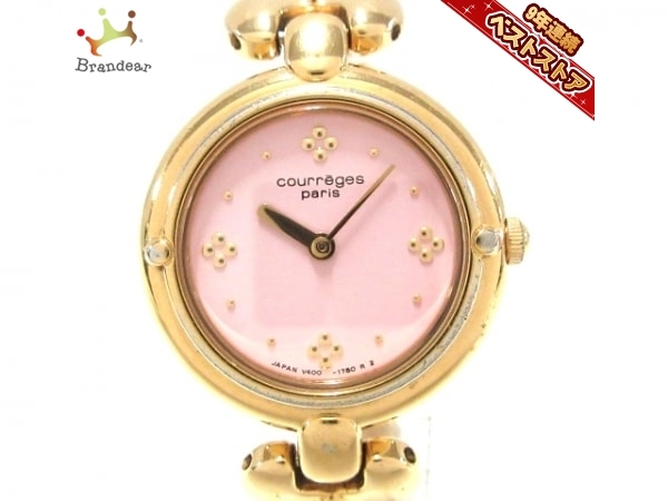 COURREGES クレージュ 腕時計 V400-0590 レディース ピンク(クレージュ)｜売買されたオークション情報、yahooの商品情報をアーカイブ公開 - オークファン（aucfan.com）