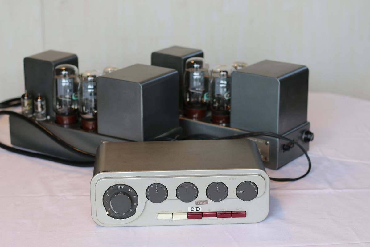 Quad 22 Quad Ⅱ×2 phono adapter付属 プリアンプ+モノラルパワーアンプ×2台(本体)｜売買されたオークション情報 ...