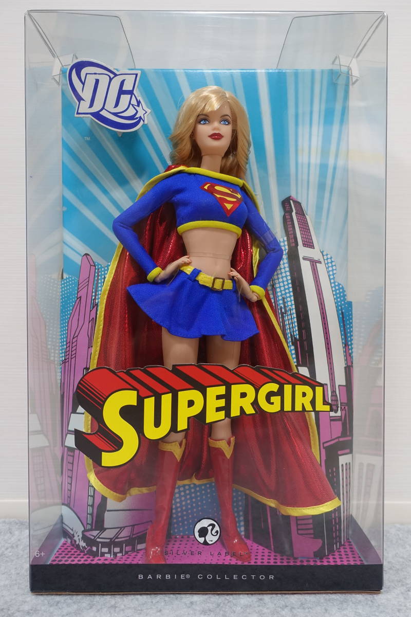 DC BARBIE COLLECTOR SUPERGIRL SILVER LABEL DC バービー コレクター スーパーガール シルバー ...