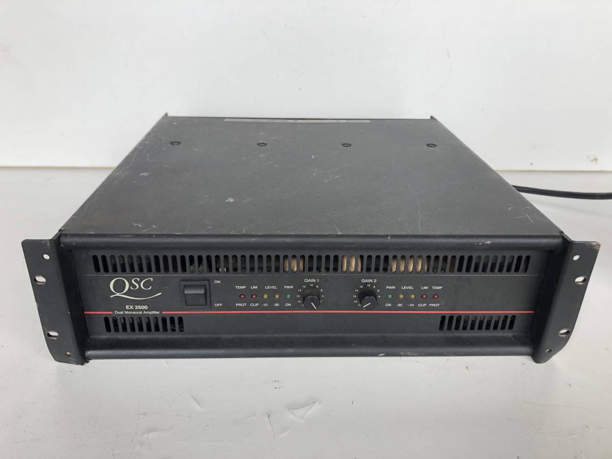 ③ QSC パワーアンプ EX2500 Dual Monaural Amplifer 音響機器 オーディオ 通電のみ確認(パワーアンプ)｜売買 ...