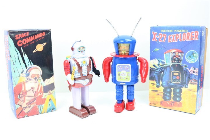 91WAL レトロ ブリキ 玩具 X27 EXPLORER ゼンマイ式 SPACE COMMANDO ゼンマイ式(ロボット)｜売買されたオークション情報、yahooの商品情報をアーカイブ公開 ...