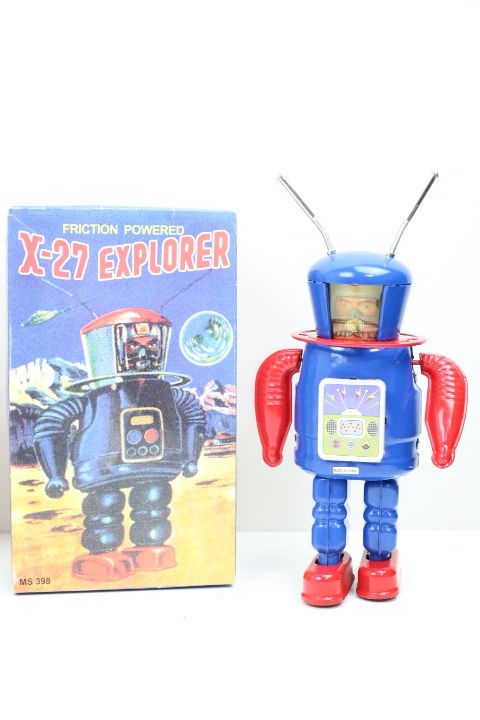 91WAL レトロ ブリキ 玩具 X27 EXPLORER ゼンマイ式 SPACE COMMANDO ゼンマイ式(ロボット)｜売買されたオークション情報、yahooの商品情報をアーカイブ公開 ...