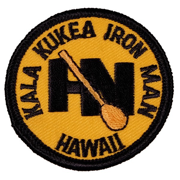ZE85 KALA KUKEA IRON MAN HAWAII 丸形 ワッペン パッチ ロゴ エンブレム USA アメリカ 米国 輸入雑貨 ...