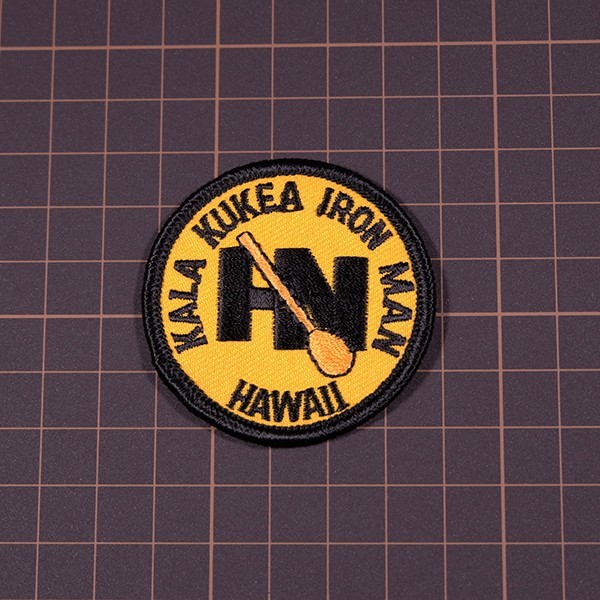 ZE85 KALA KUKEA IRON MAN HAWAII 丸形 ワッペン パッチ ロゴ エンブレム USA アメリカ 米国 輸入雑貨 ...