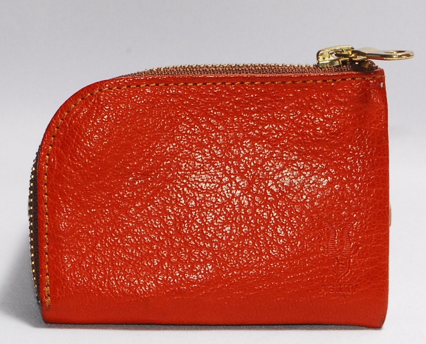 AGILITY affa 日本製 L字ファスナー コンパクト 財布 L字ジップ コインケース カードケース 牛革 オレンジ(小銭入れ、コインケース)｜売買されたオークション情報、yahooの ...