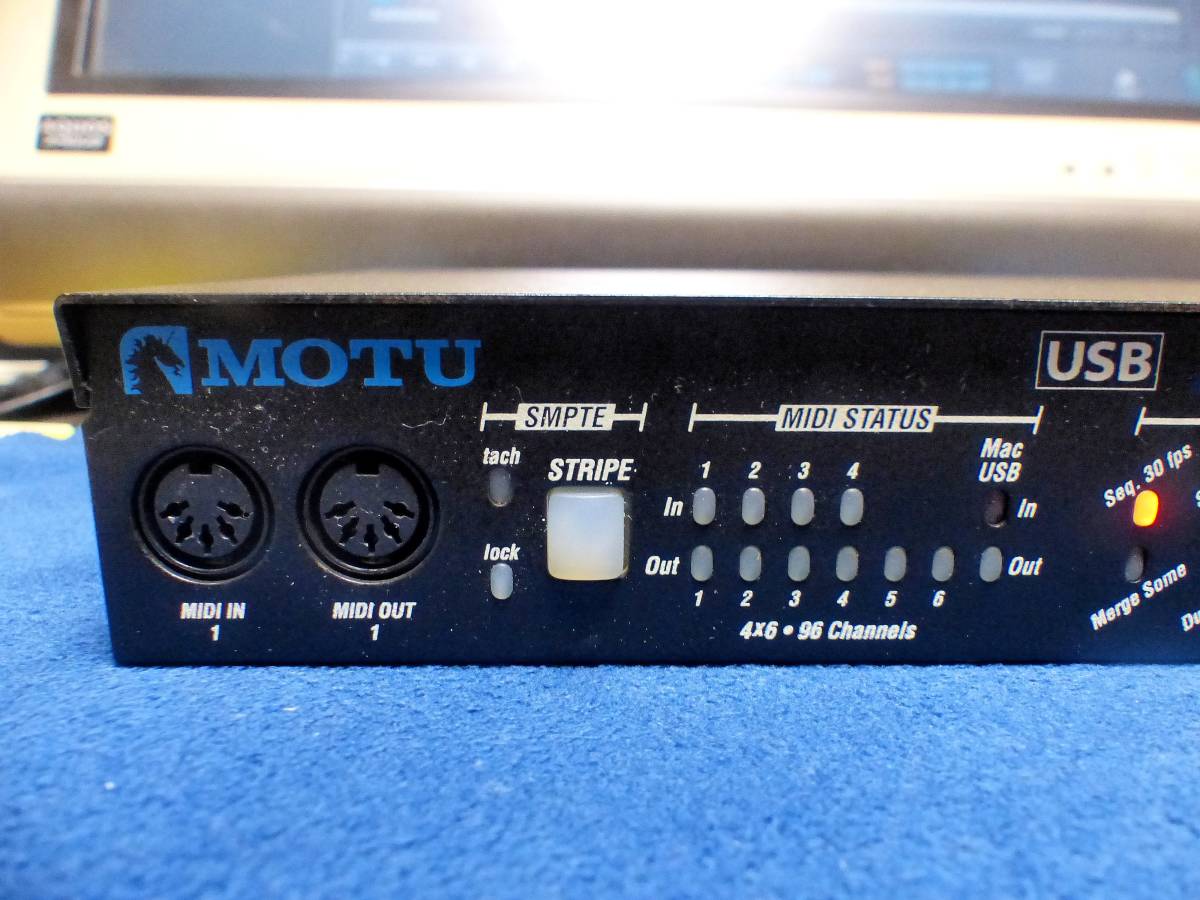 MOTU micro express : USB MIDI インターフェース SMPTE 対応 : roland yamaha m-audio ...