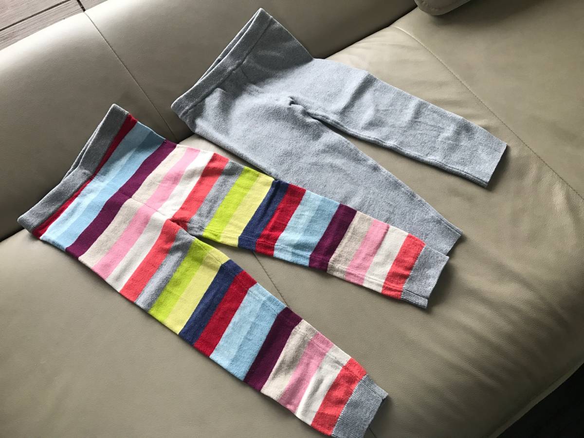 GAP セーターレギンス 4years 105cm 可愛いボーダー柄&無地 2枚セット(110（105～114cm）)｜売買されたオークション情報、yahooの商品情報をアーカイブ公開 ...