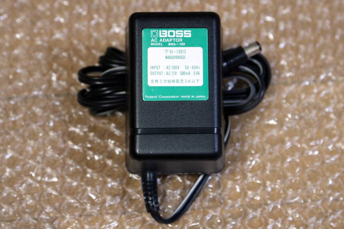 BOSS BRA-100 AC12V 500mA ADAPTOR/ ボス アダプター BOSS PRO シリーズ SE-50などに ...