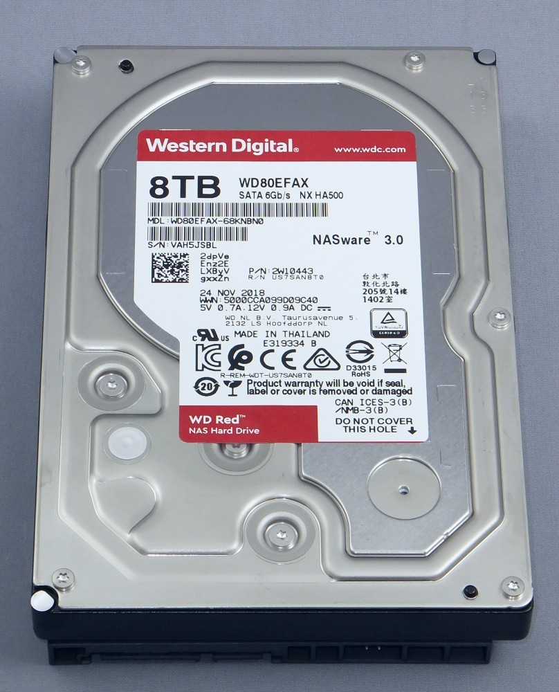 WD Red WD80EFAX 8TB SATA600 3.5インチ NAS向けHDD A1 同様(2TB～)｜売買されたオークション情報 ...