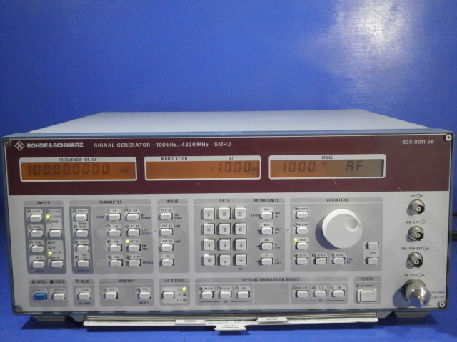 Rohde&Schwarz SMHU SIGNAL GENERATOR 100kHz-4320MHz(その他)｜売買されたオークション情報 ...