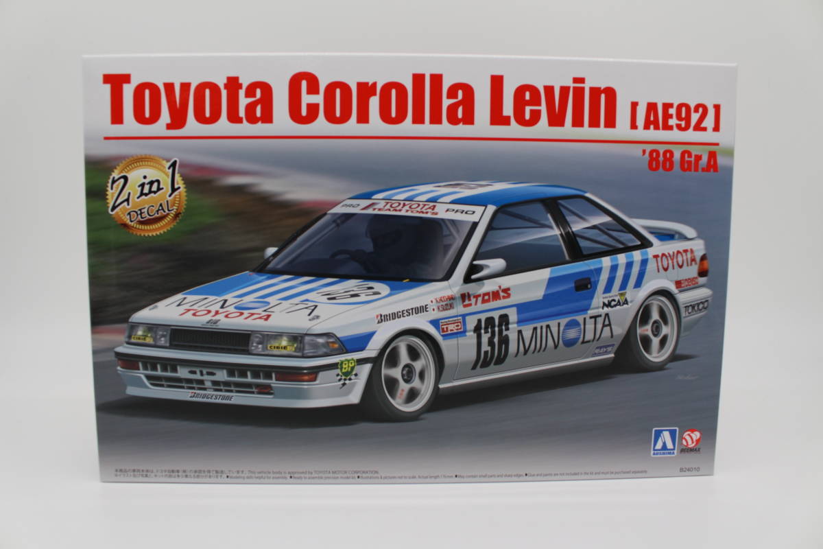 未組立 AOSHIMA アオシマ トヨタ カローラレビン AE92 '88 Gr.A仕様 1/24 その3(GT)｜売買されたオークション情報 ...