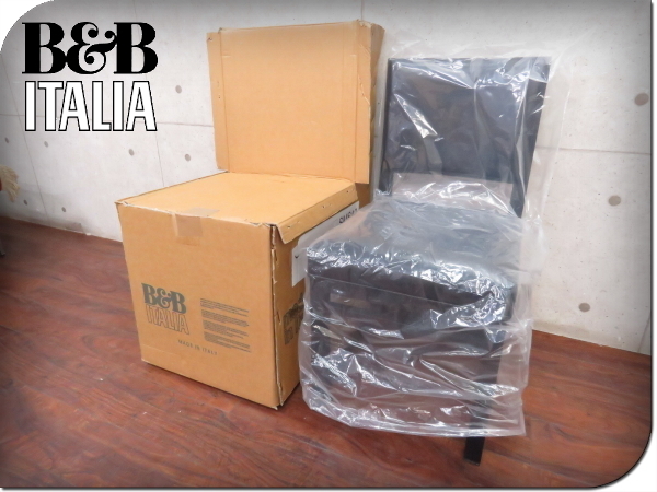 B&B ITALIA MAXALTO/SIMPLICE COLLECTION 黒総革 アントニオ チッテリオ S42L チェア 34万 ...