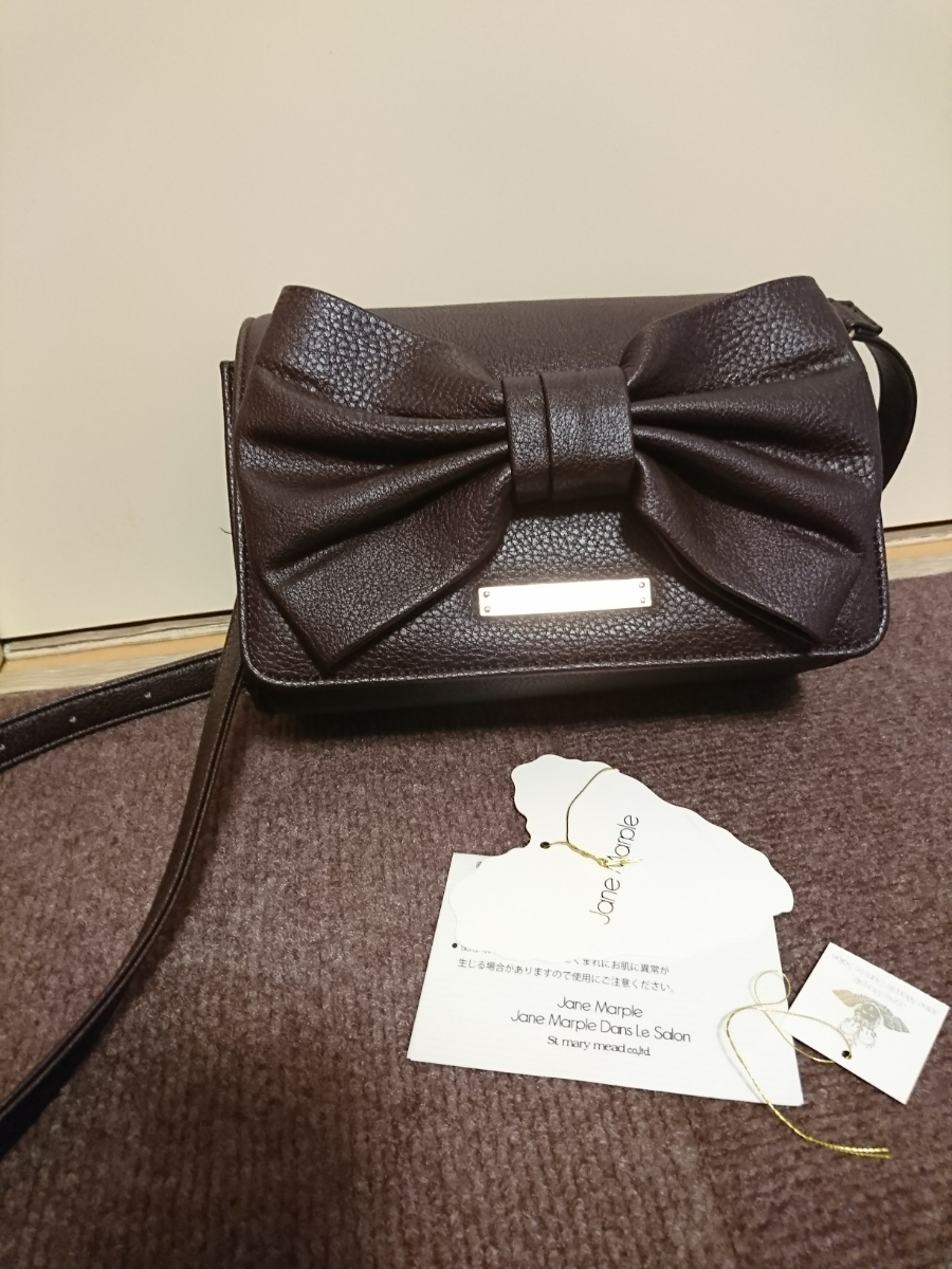 ジェーンマープル Jane Marple リボン ショルダーバッグ ブラウン(ジェーン マープル)｜売買されたオークション情報、yahooの商品情報をアーカイブ公開 - オークファン ...