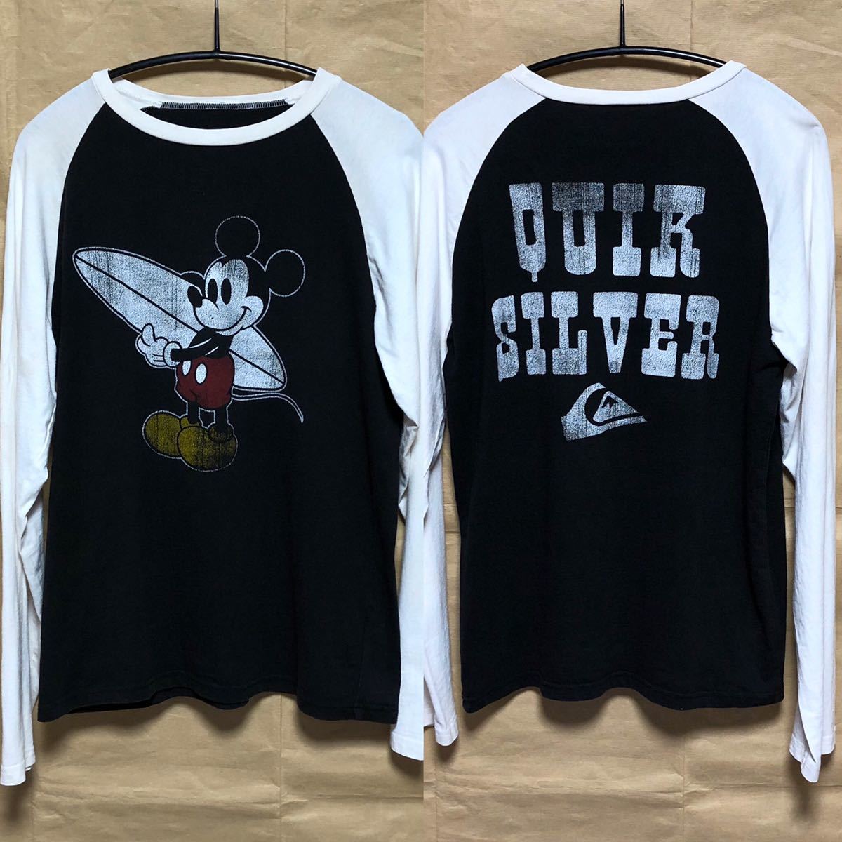 送料210円 QuickSilver Micky ロンT L 両面プリント(Lサイズ)｜売買されたオークション情報、yahooの商品情報をアーカイブ公開 - オークファン（aucfan.com）