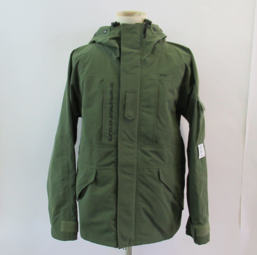 ダブルタップス WTAPS 19AW SHERPA JACKET. NYLON. TAFFETA. 3LAYER 192BRDT-JKM03 テープシームナイロンパーカーコート サイズ2 ...