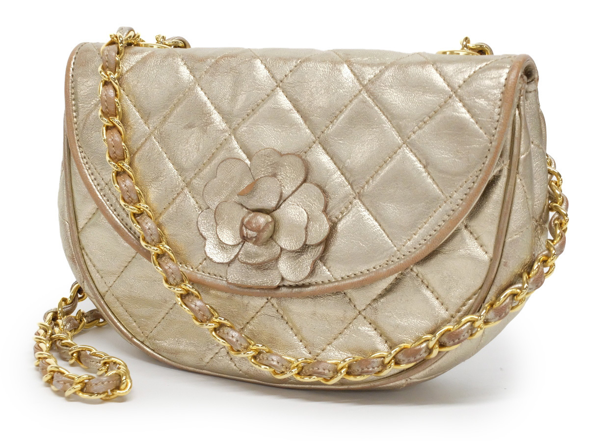 1週間限定 CHANELシャネル マトラッセ カメリア ココマーク マグネットロック チェーンショルダーバッグ ラムスキン ゴールド カメリヤ(ショルダーバッグ)｜売買されたオークション情報 ...